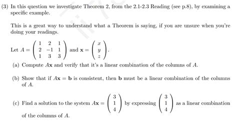 Solved 3 In This Question We Investigate Theorem 2 From Chegg Com