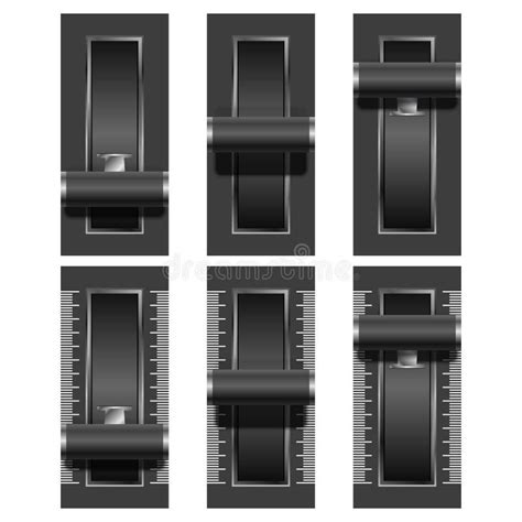 Switch Button Set Vector Illustration Stock Vector Illustration Of