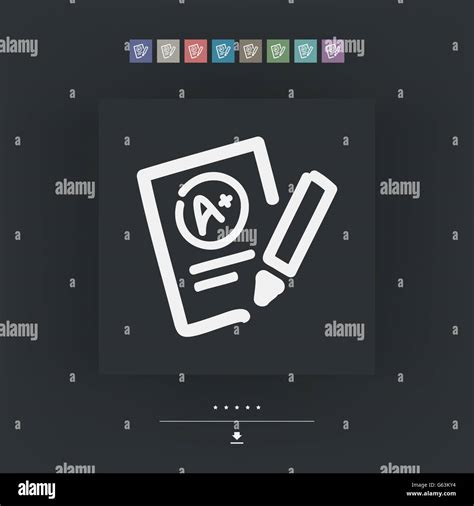 Excellent Evaluation Test Icon Stock Vector Image And Art Alamy