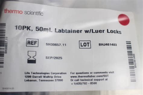 10pk Labtainer 50ml With 2 Ports Luer Lock 2d Bpc Sh30657 11 Exp 9 30 Btdliquidations