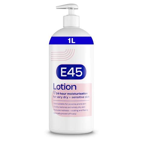E45 Moisturiser Body Lotion For Dry And Sensitive Skin 1l Health