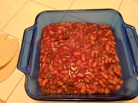 Cheesy Bean And Tortilla Casserole