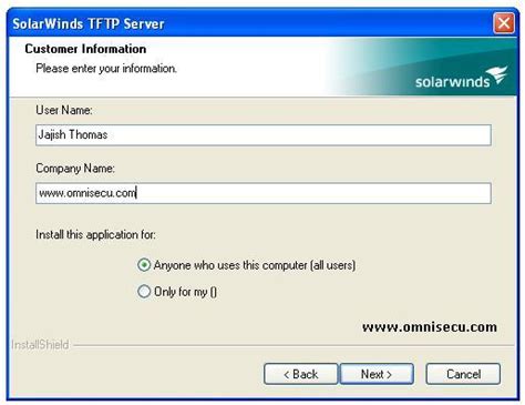 How To Install Solarwinds Trivial File Transfer Protocol TFTP Server