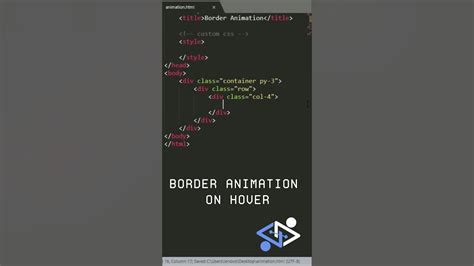 Border Animation On Hover Codefordesign Animation Youtube