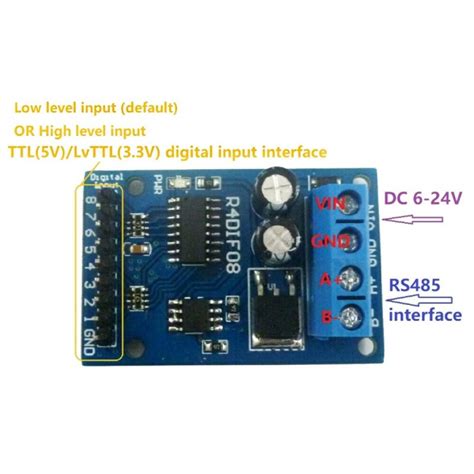 Jual Ms DIYMORE 8 Digital Switch RS485 Acquisition Board TTL LvTTL CMOS IO Jakarta Barat