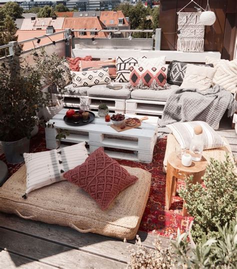 Balkon w stylu boho inspiracje aranżacje pomysły Weranda pl