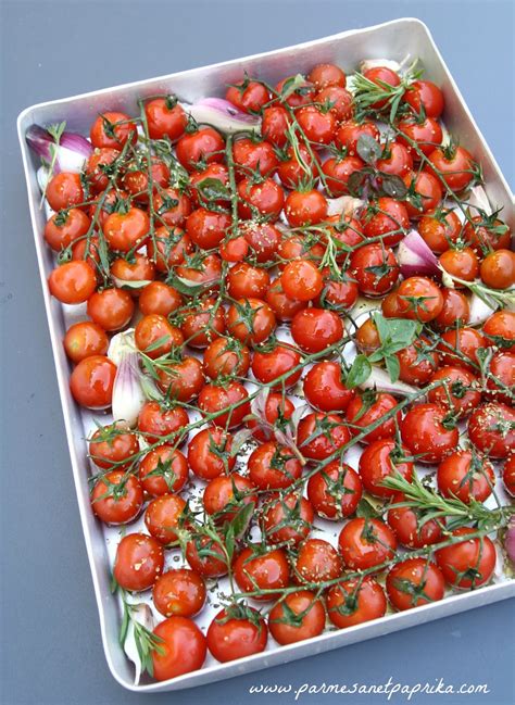 Parmesan Et Paprika Tomates Cerises Au Four