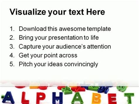 Alphabet Education Powerpoint Backgrounds And Templates 1210