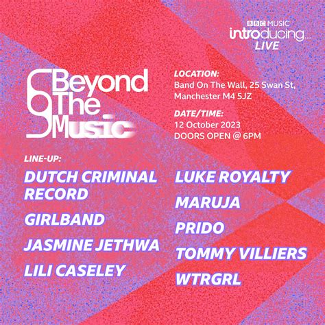 Bbc Introducing Live Manchester 12 10 23 Are You Ready 👀👀 Beyond