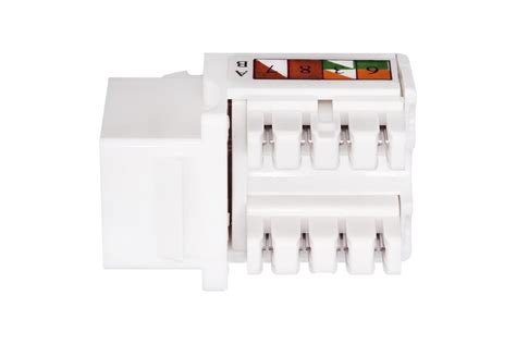 Модуль Keystone Suprlan Jack 8p8c Rj 45 Utp Cat 5e инструментальная заделка белый 10 0313