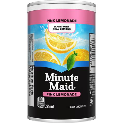 Minute Maid Pink Lemonade Frozen Concentrated Real Fruit Beverage 295ml