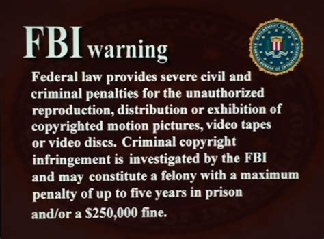 Fbi Warning On Tumblr