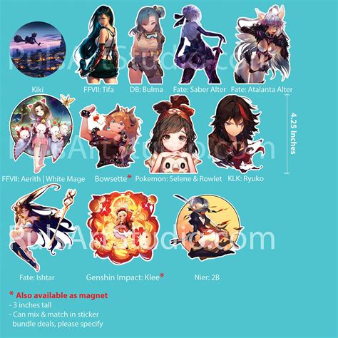 Fate Ereshkigal Vinyl Stickerdecal Waterproof Durable Etsy