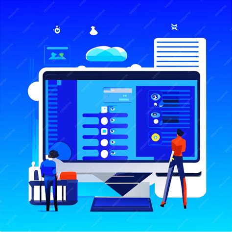 Premium Vector Crm Interface Vector Illustration