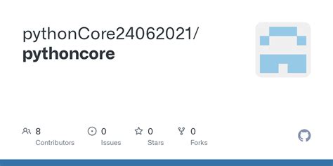 GitHub PythonCore24062021 Pythoncore