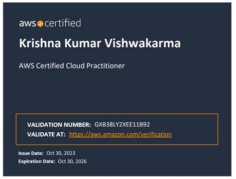 Krishna Kumar Vishwakarma On Linkedin Aws Cloudpractitioner