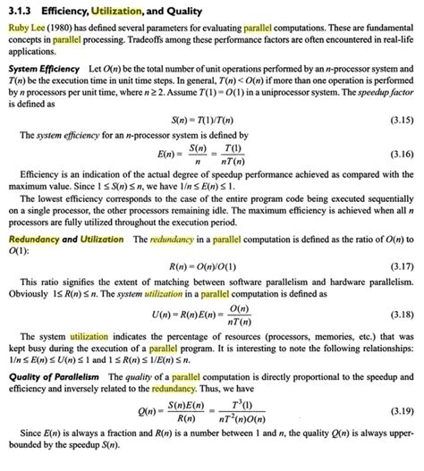 Performance Quantitative Metrics For Parallelism Stack Overflow