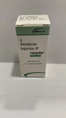 Torsirin 100mg Irinotecan IP Injection At Rs 580 Box Pharmaceutical