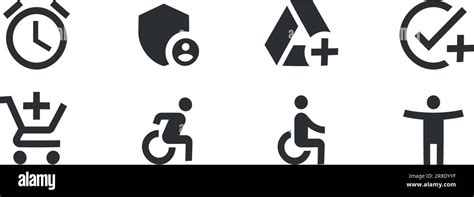 Set Of 10 Icons Actions Vector Collection Thin Line Web Icon Simple Set For Mobile And Web