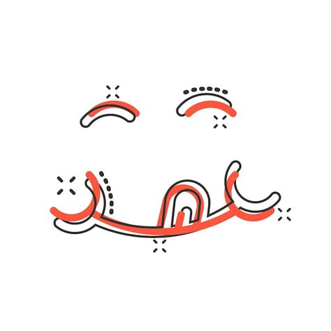 Icône De Visage De Sourire Dans Le Style Comique Illustration De Dessin