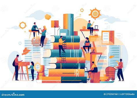 Generative AI Learning And Reading Stock Illustration Illustration Of Technology Computer