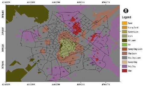 The Major USDA Textural Soil Map With Seven Classes Download Scientific Diagram