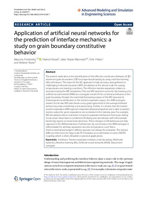 pdf application of artificial neural networks for the prediction of