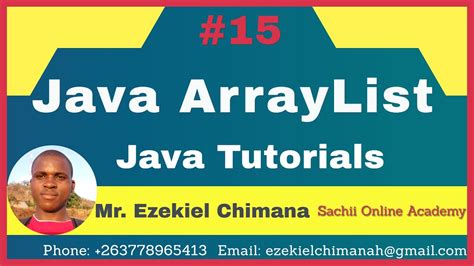 Learn Java Arraylist In 13 Min Only Java Tutorials With Mr Ezekiel