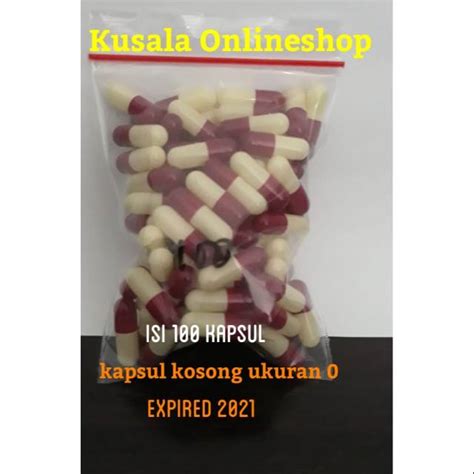Jual Kapsul Kosong Ukuran 0 Kapsul Kosong Isi 100 Kapsul Kosong