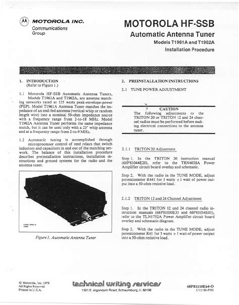 Motorola Hf Ssb Instruction Manual Download Pdf