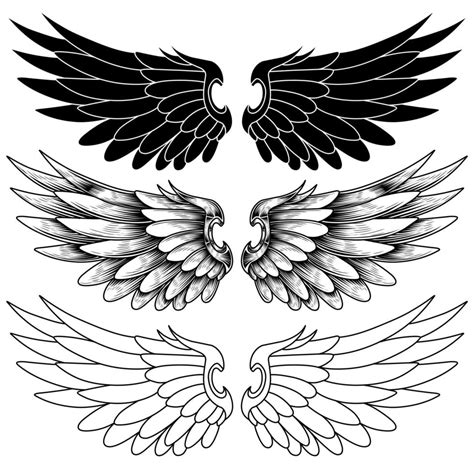 Tribal Angel Wings Designs