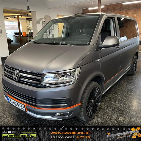 Vollfolierung eines VW T6 Panamericana