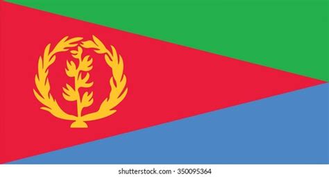 Eritrea Flag Vector Graphic Rectangle Eritrean Stock Vector Royalty