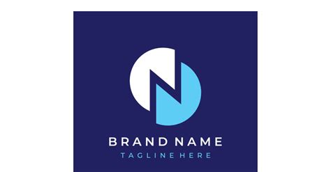 N Initial Letter Logo Design Vector 3 Templatemonster