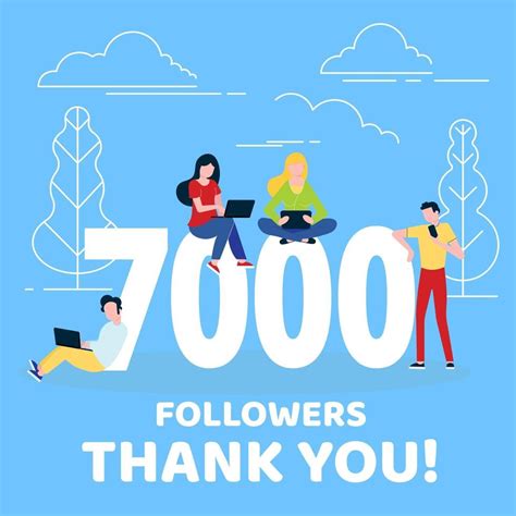 Thank You Followers Numbers Postcard Vector Art At Vecteezy