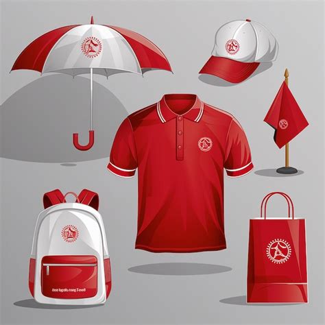 Premium Vector A Variety Of Branded Items