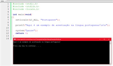 Acentuação De Caracteres Em C Com Localeh Programação Prática