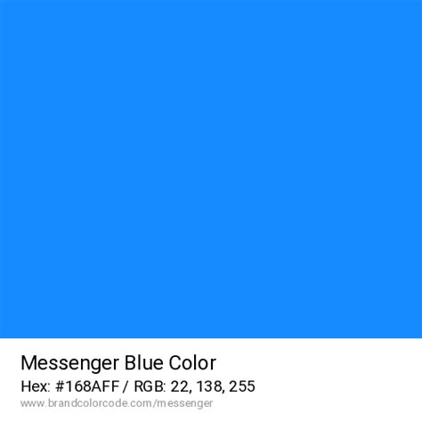 Messenger Brand Color Codes