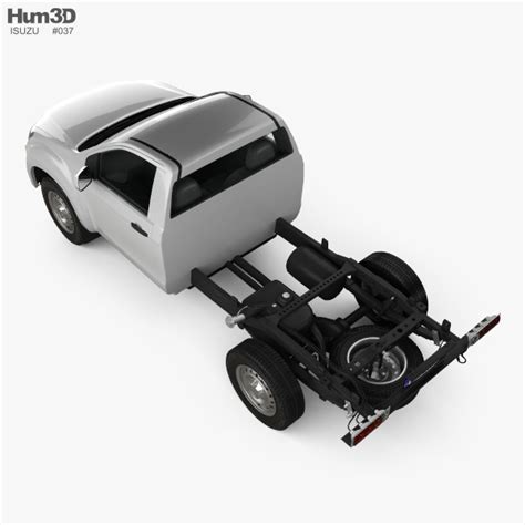 Isuzu D Max Single Cab Chassis Sx 2020 3d Model Download Pickup On