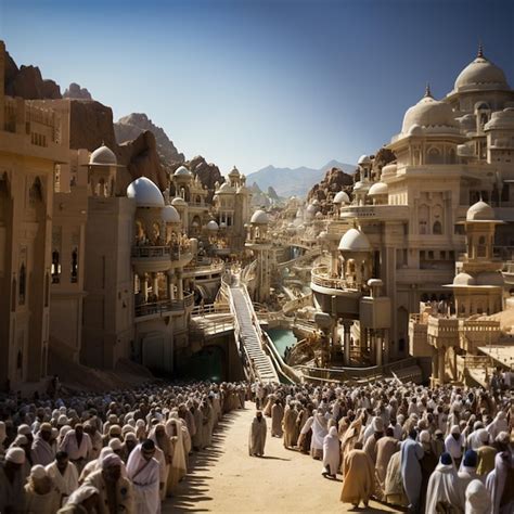 Premium Ai Image Arafed View Of A Large Group Of People Standing In
