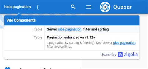 [docs] missing hide pagination in the qtable docs · issue 7498