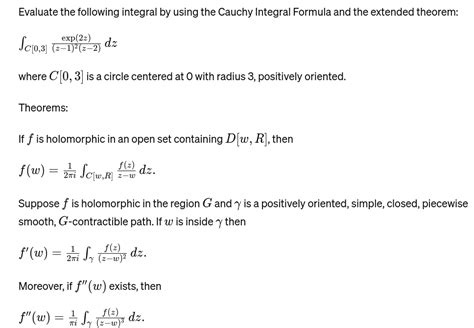 solved evaluate the following integral by using the cauchy