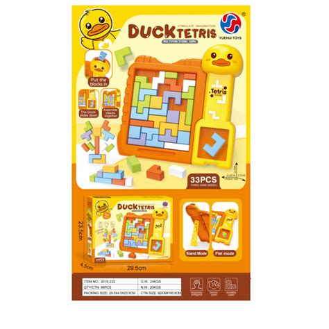2d Tetris Building Blocks Montessori Intelligence Stacking Game For