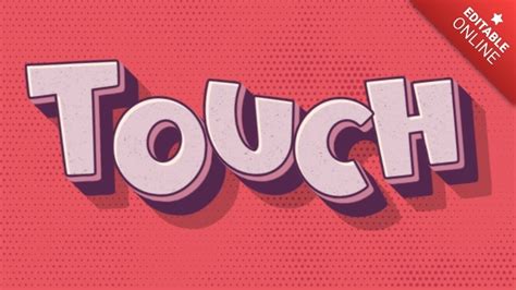 Touch Toons Text Effect Generator