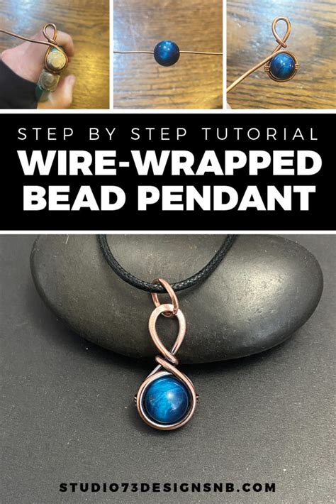 Wire Wrapping Tutorial For Beginners Simple Bead Pendant Artofit