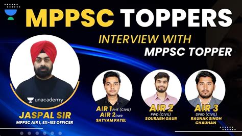 MPPSC Topper Interviews With Jaspal Sir 2 Unacademy YouTube
