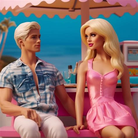 Premium Photo Barbie And Ken Enjoying A Tropical Beach Getaway