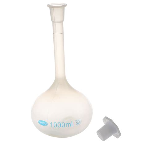 1000ml Long Neck Clear White Plastic Volumetric Measuring Flask Sp Ebay