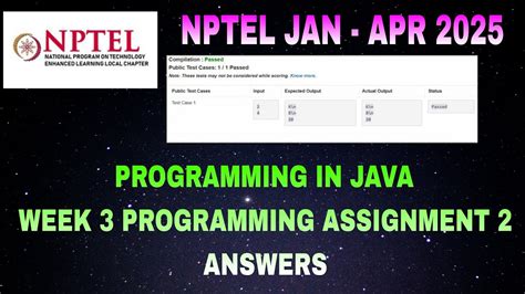 Nptel Programming In Java Week 3 Programming Assignment 2 Answers