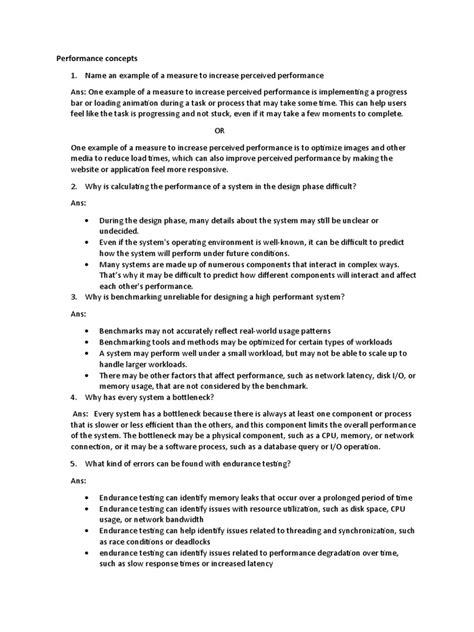 Performance Concepts Pdf Benchmark Computing Electronic Health Record
